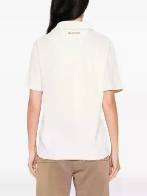 SPORTY & RICH Eden Script Polo Shirt