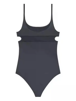 COURREGES Cut-out One Piece Swimsuit - Grey