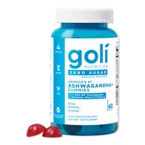 GOLI NUTRITION Zero Sugar Ashwagandha+ Gummies - One-color