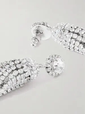 Rabanne Crystal Tasseled Drop Earrings