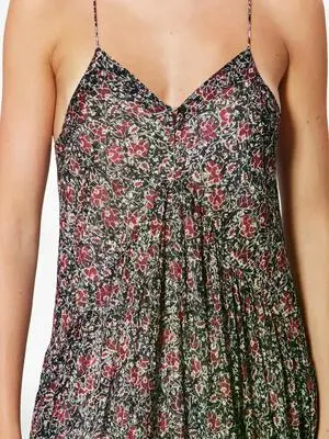 MARANT ETOILE Sabbba Floral Print Dress - Black