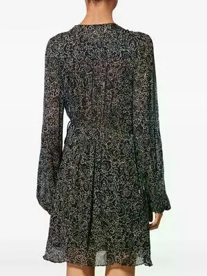 MARANT ETOILE Loriena Floral Mini Dress - Black
