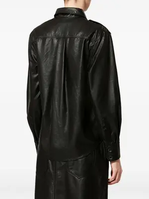 MARANT ETOILE Noee Faux Leather Shirt
