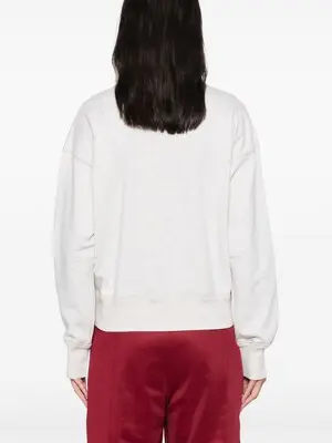 MARANT ETOILE Moby Logo Cotton Sweatshirt - Beige
