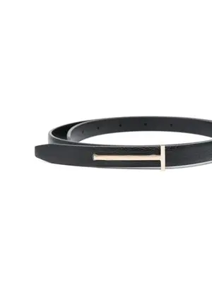 TOM FORD Leather Slim Belt - Black