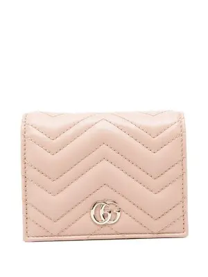 Gucci Gg Marmont Small Leather Wallet - Pink