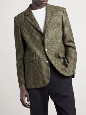 BODE Morris Houndstooth Wool Blazer
