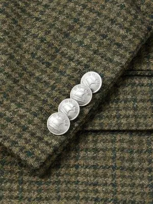 BODE Morris Houndstooth Wool Blazer