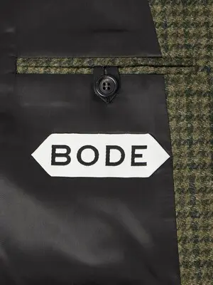 BODE Morris Houndstooth Wool Blazer