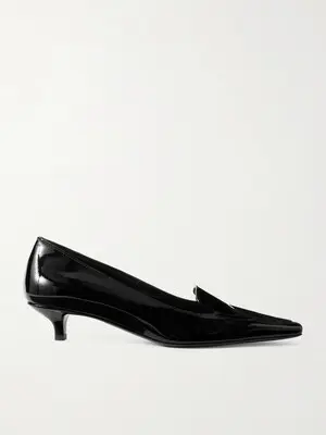 TOTEME Patent-leather Kitten Heel Pumps