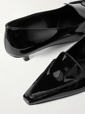 TOTEME Patent-leather Kitten Heel Pumps