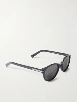 Zegna Round-frame Sunglasses - Gray