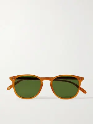 Garrett Leight Kinney Round-frame Sunglasses - Orange