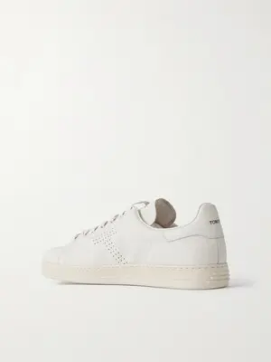 TOM FORD Warwick Full-grain Leather Sneakers - White