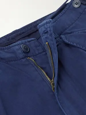Polo Ralph Lauren Straight-leg Cotton Cargo Trousers - Blue