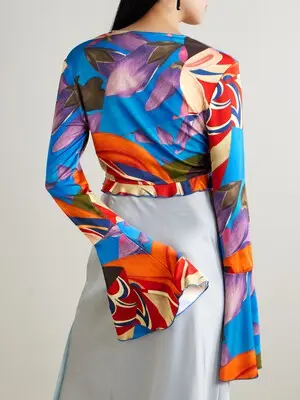 DONDE ESTEBAN Palenque Flores Cropped Floral-print Top - Multi
