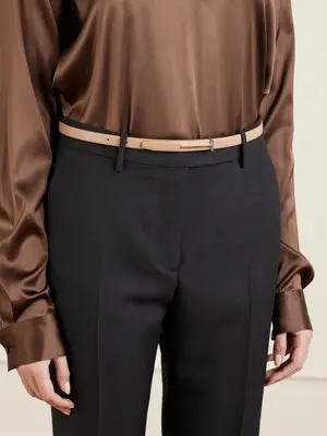 TOM FORD Textured-leather Belt - Brown