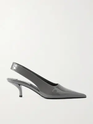 TOTEME Patent-leather Slingback Pumps