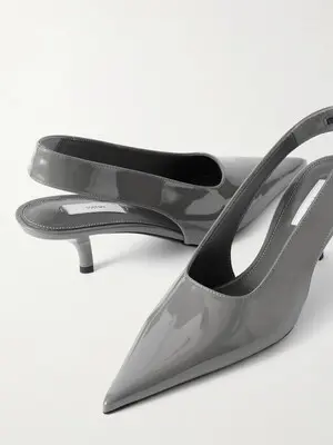 TOTEME Patent-leather Slingback Pumps