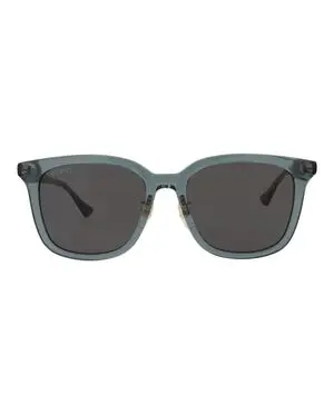 Gucci Square Frame Recycled Acetate Sunglasses - Green Green Grey (gg1498sk/30014782/003)