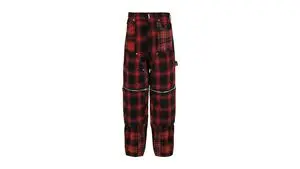 Givenchy Convertible Plaid Carpenter Pants