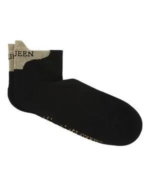 Alexander McQueen Signature Knit Socks - Black Gold