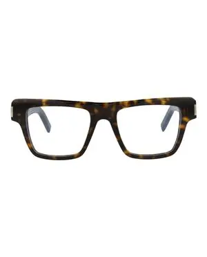 Saint Laurent Square Acetate Optical Frames - Havana Havana Transparent (sl469opt/30011675/002)