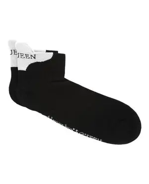 Alexander McQueen Signature Knit Socks - Black Ivory