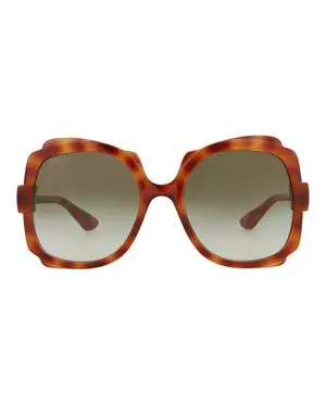 Gucci Round-frame Injection Sunglasses - Havana Havana Brown (gg1431s/30014433/002)