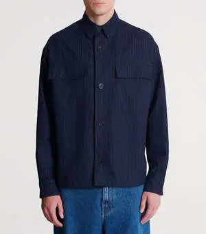 Balmain Cotton Monogram Jacquard Overshirt