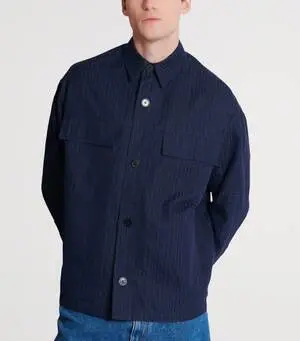 Balmain Cotton Monogram Jacquard Overshirt