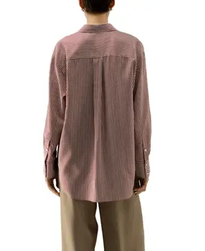 Lilysilk Oversized Striped Shirt