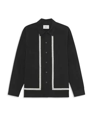 Nn07 Reed Embroidered Button Front Shirt