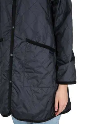LAVENHAM Quilted Nylon Jacket - Black