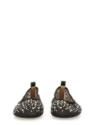 Tory Burch Ballerina With Crystals