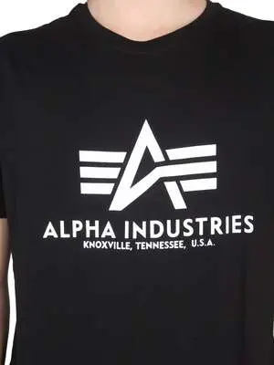 Alpha Industries T Shirt With Logo - Black