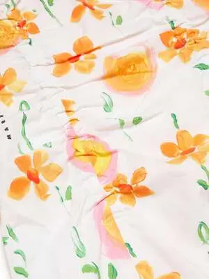 Marni Floral Print Cotton Dress - Multicolour