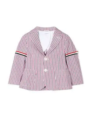 Thom Browne Patch Pocket Sport Coat With Armbands - Multicolour