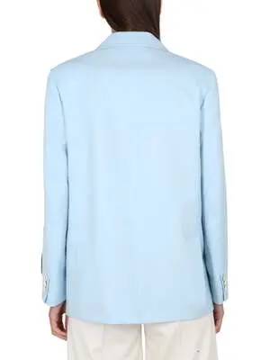 Marni Cool Wool Long Blazer - Azure