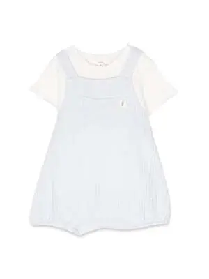 TEDDY & MINOU Romper With T-shirt - Baby Blue