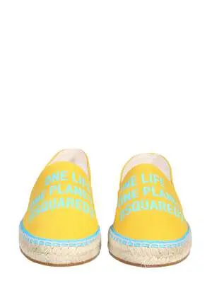 Dsquared2 Organic Canvas Espadrille - Yellow