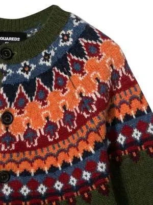 Dsquared2 Buttoned Cardigan - Multicolour