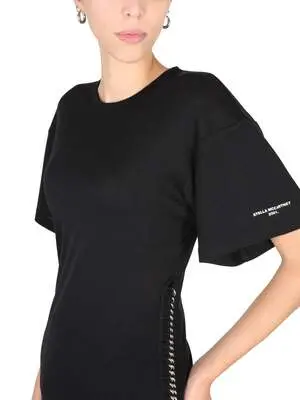 Stella McCartney T-shirt With Chain Detail - Black