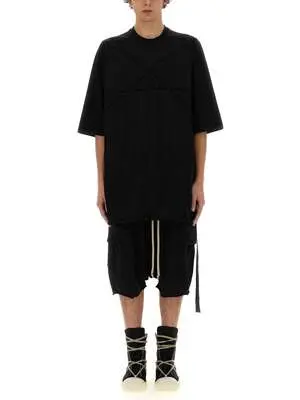 Rick Owens Cotton T Shirt - Black
