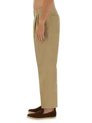 LARDINI Regular Fit Trousers - Beige