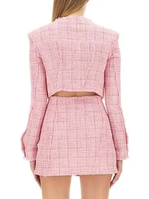Gcds Cropped Jacket - Pink