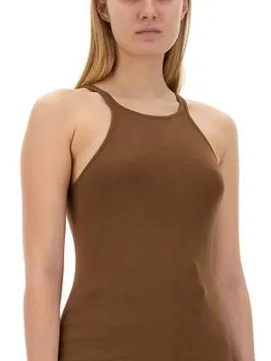Rick Owens Racer Back Tank - Brown