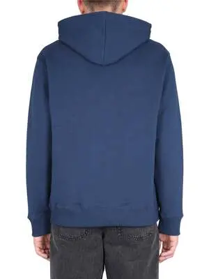 ETUDES Cross-neck Hoodie - Blue
