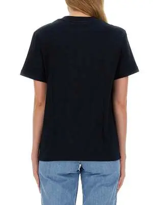 A.p.c. T-shirt With Logo - Blue
