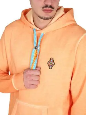 MARCELO BURLON COUNTY OF MILAN Sunset Cross Regular Sweatshirt - Orange